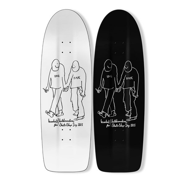 Skate Shop Day Krooked Gonz Love and Hate Beamer 10.75" - Set of Two ...